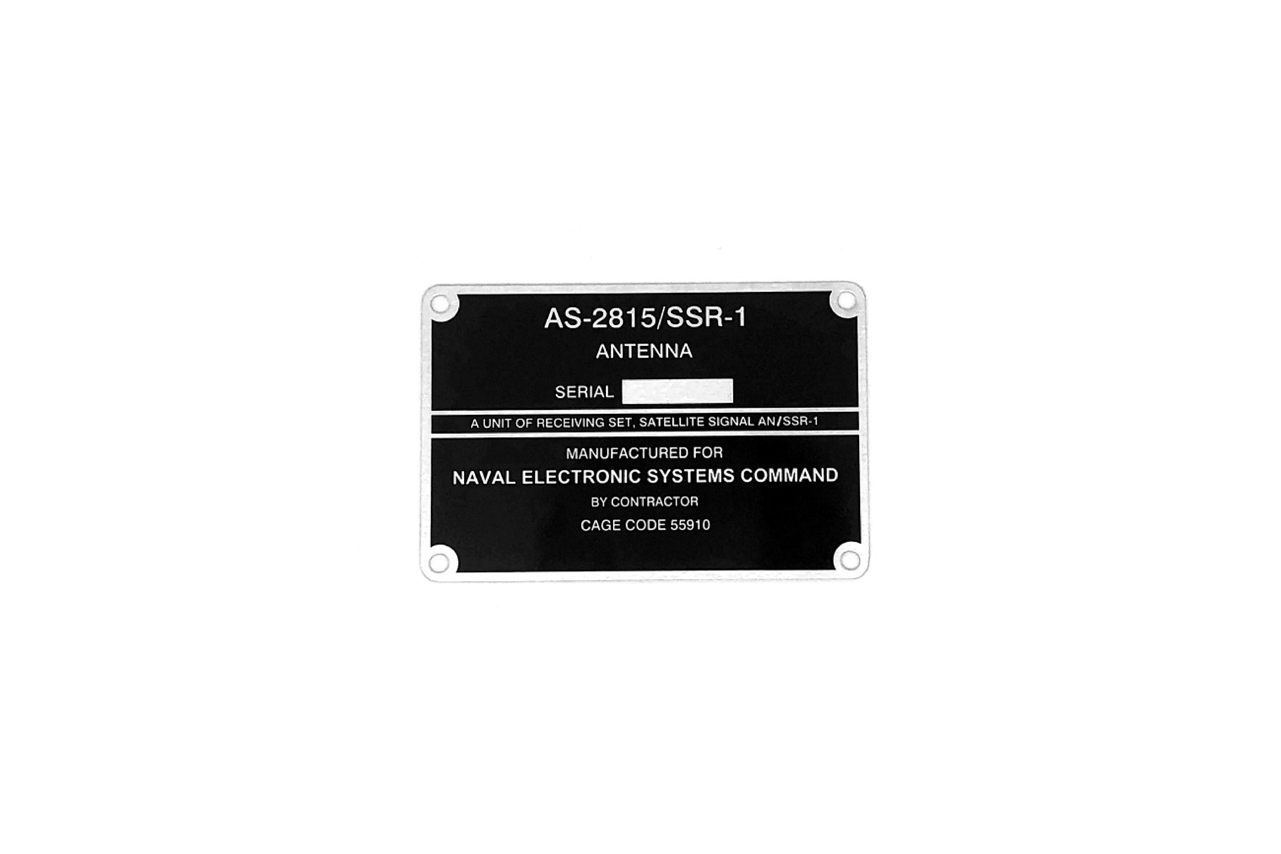 Military Specification Nameplates, Labels, Decals | American Nameplate