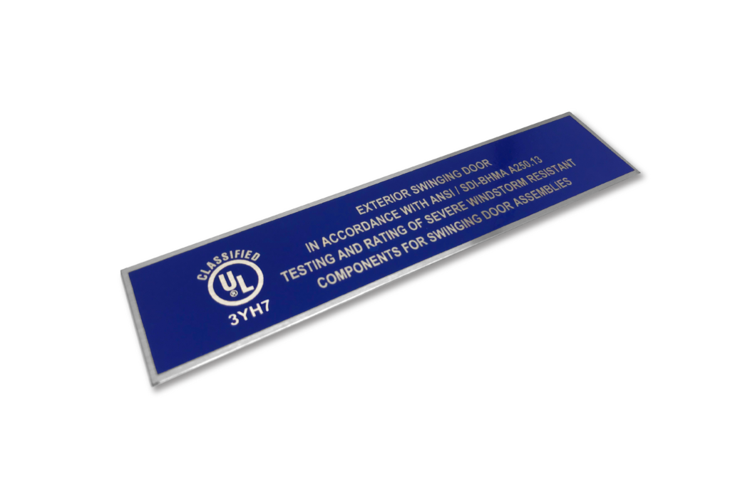 UL Recognized Nameplates for Type R & L | American Nameplate